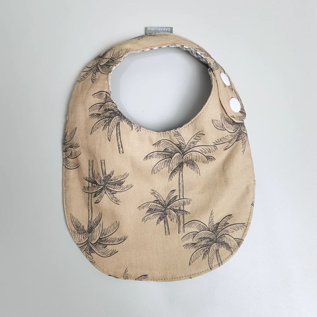 ROUND BIBS_A4269_POHON KELAPA VINTAGE – mamayayaproject